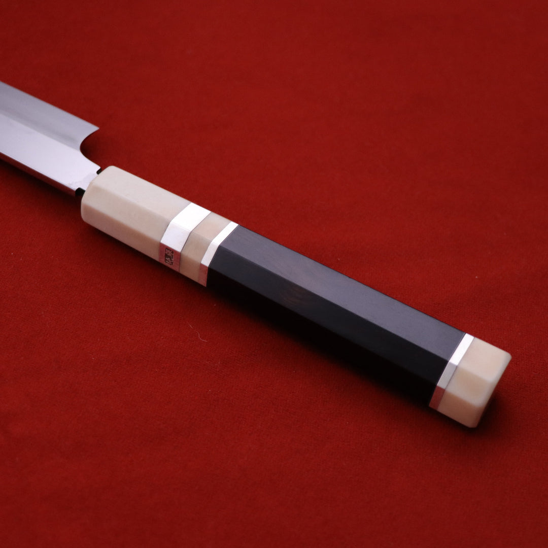 Minamoto Akitada DX Blue #2 Tyouji Hamon Honyaki Mirror Finish Yanagi ...